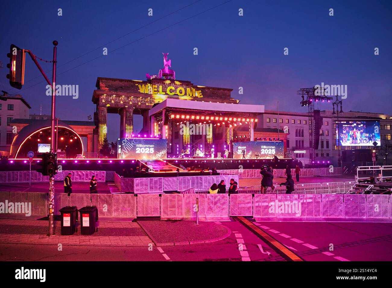 Berlin, Germany. 31st Dec, 2024. View of the stage in front of the ...