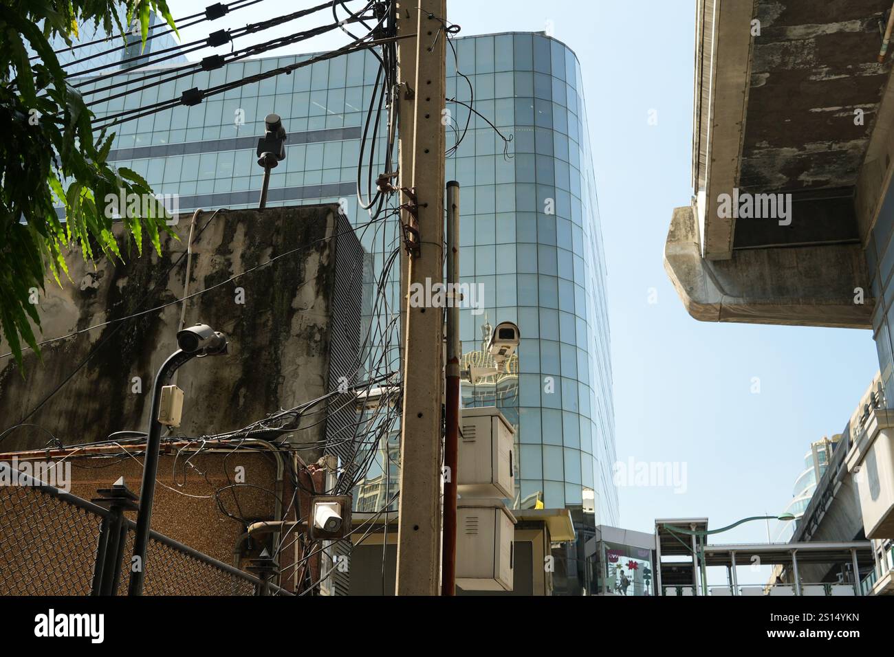 Bangkok, Thailand, Nov 20, 2024: CCTV Cameras in Public Place ...