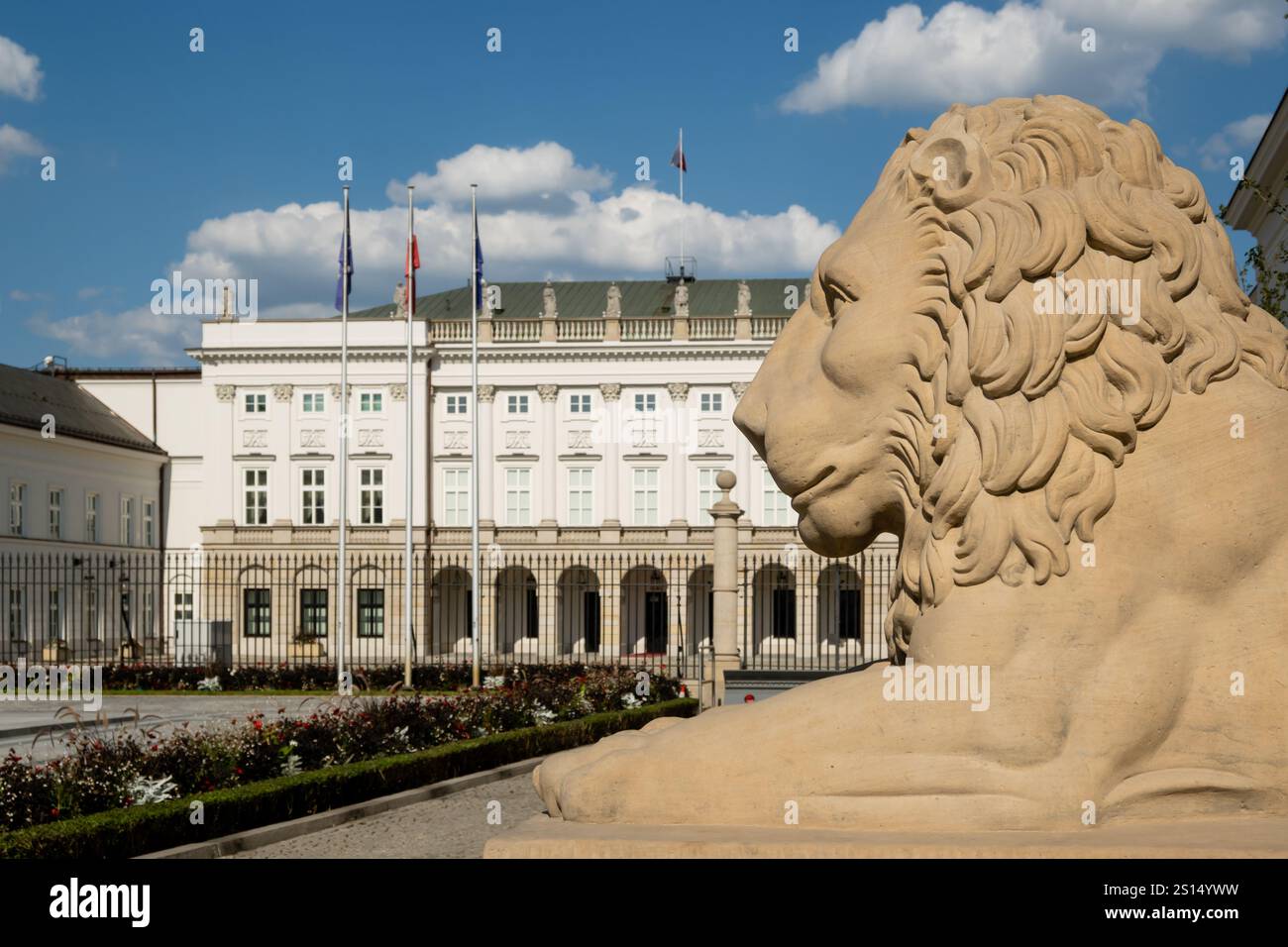 Presidential Palace, official residence of the Polish head of state and ...