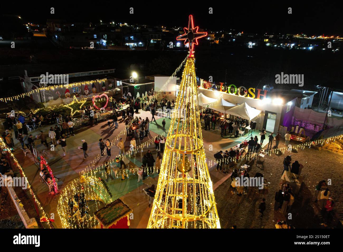 Alqosh, Nineveh, Iraq. 23rd Dec, 2024. An aerial view of Christians ...