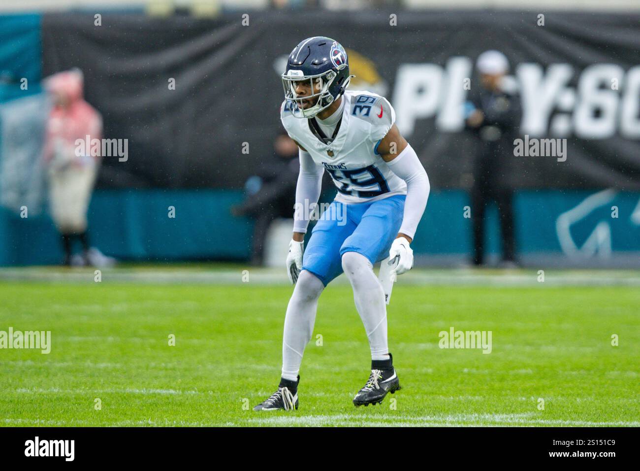 Tennessee Titans cornerback Darrell Baker Jr. (39) in action against ...