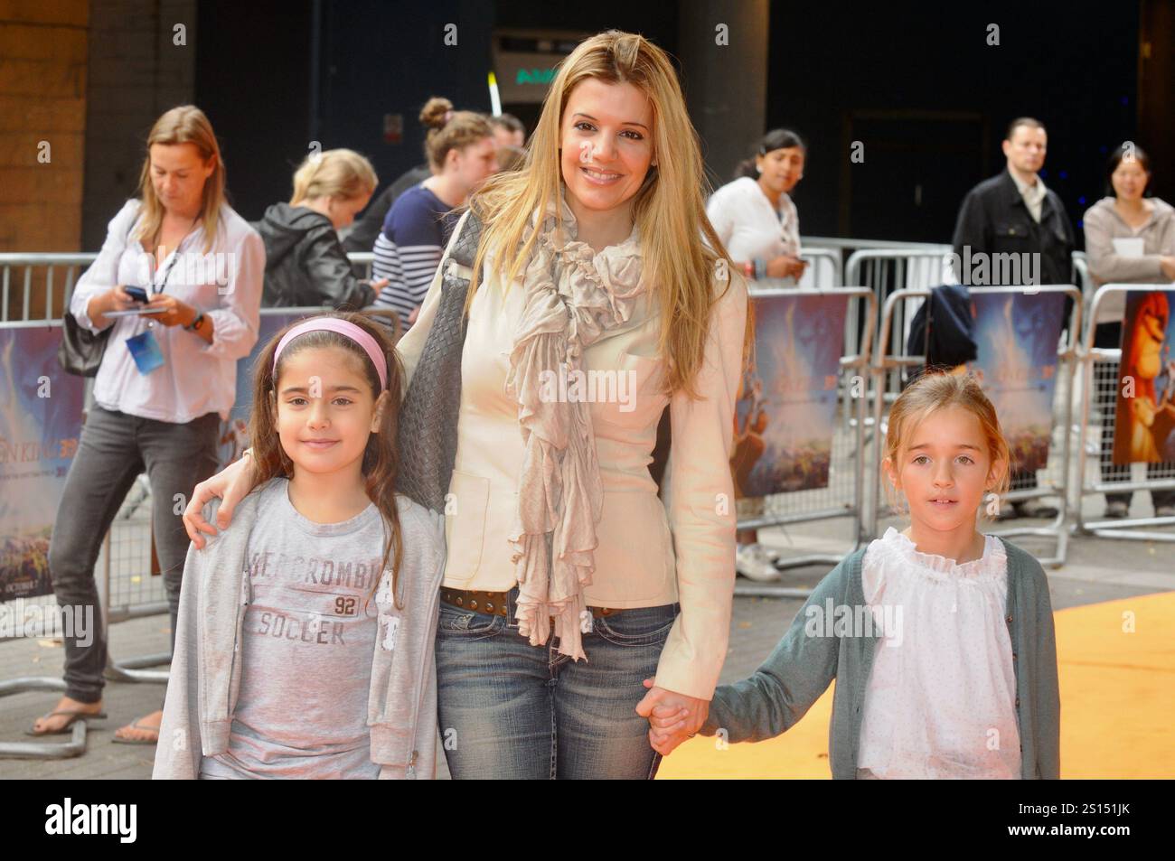 Linda Papadopoulos, Daughter Jessica, The Lion King 3D Screening, BFI ...