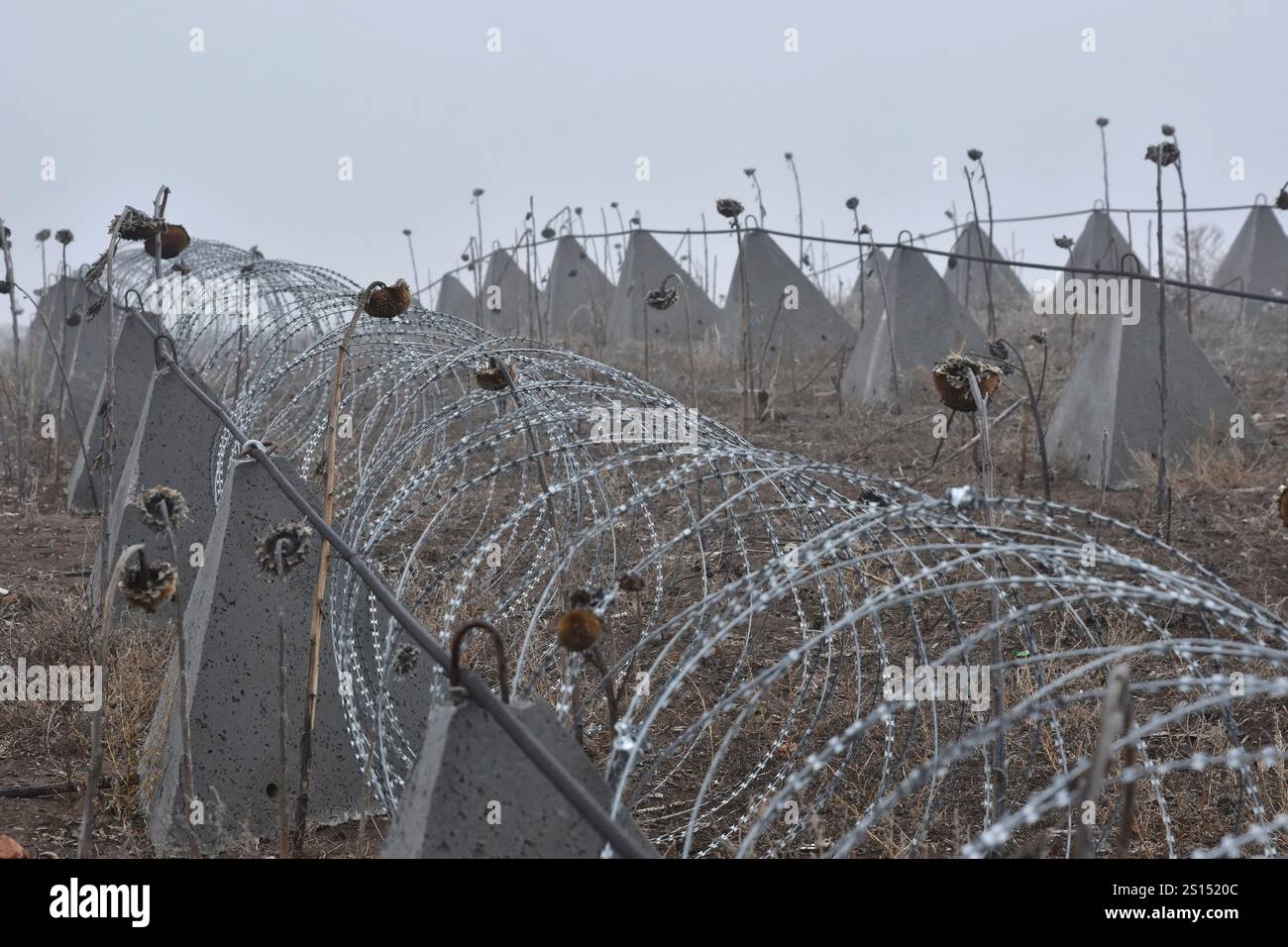 In this photo provided by Ukraine's 65th Mechanised Brigade press ...