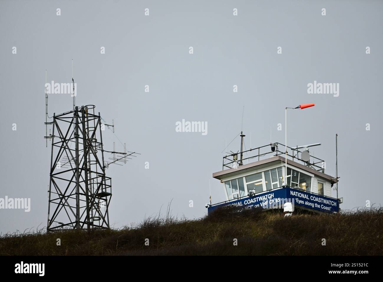 RNLI lookout station in Newhaven Stock Photo - Alamy