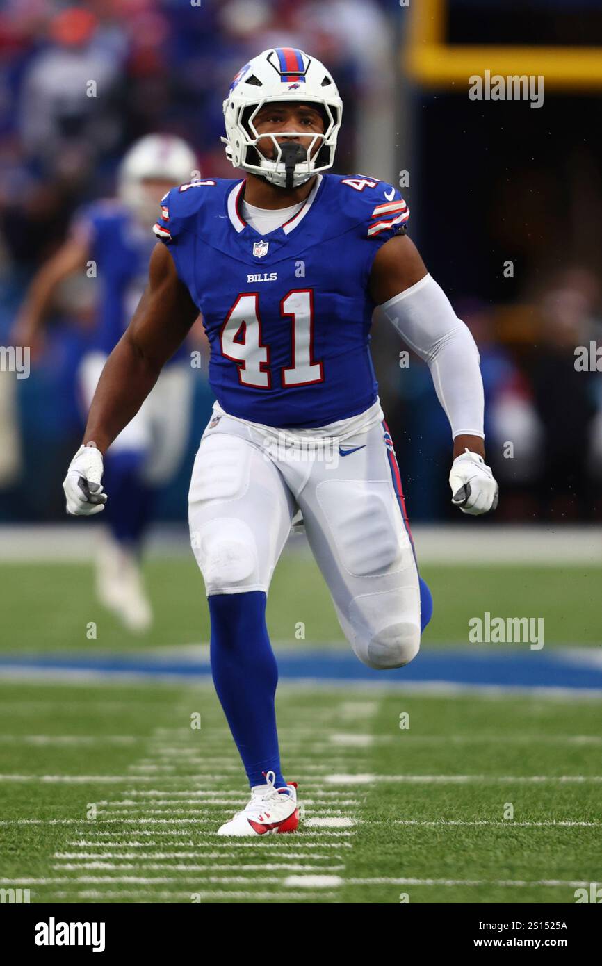 Buffalo Bills fullback Reggie Gilliam (41) runs down field during the first half of an NFL ...