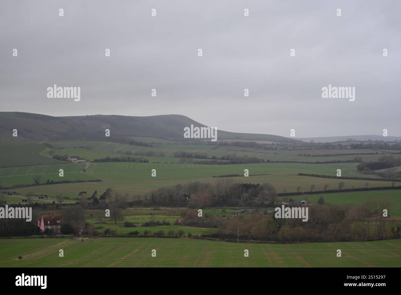 beautiful green countryside of the south downs national park Stock ...