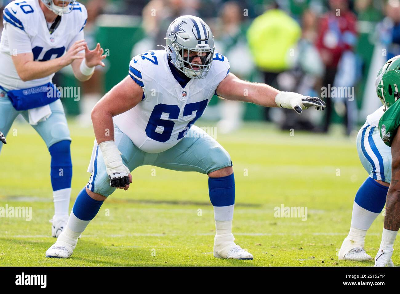 Dallas Cowboys center Brock Hoffman (67) in action during the NFL ...