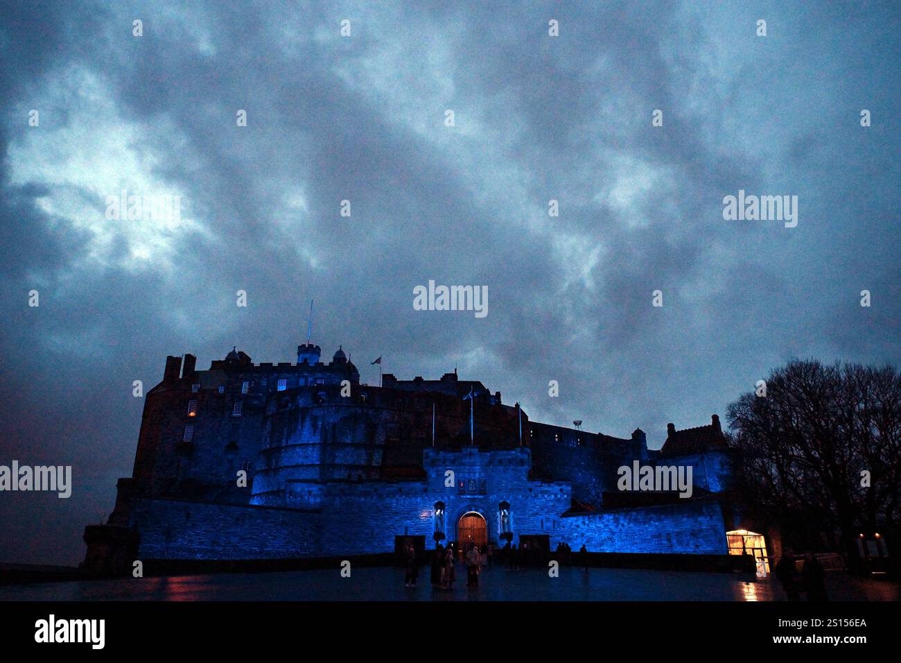 Edinburgh Castle after all outdoor events including the street party ...