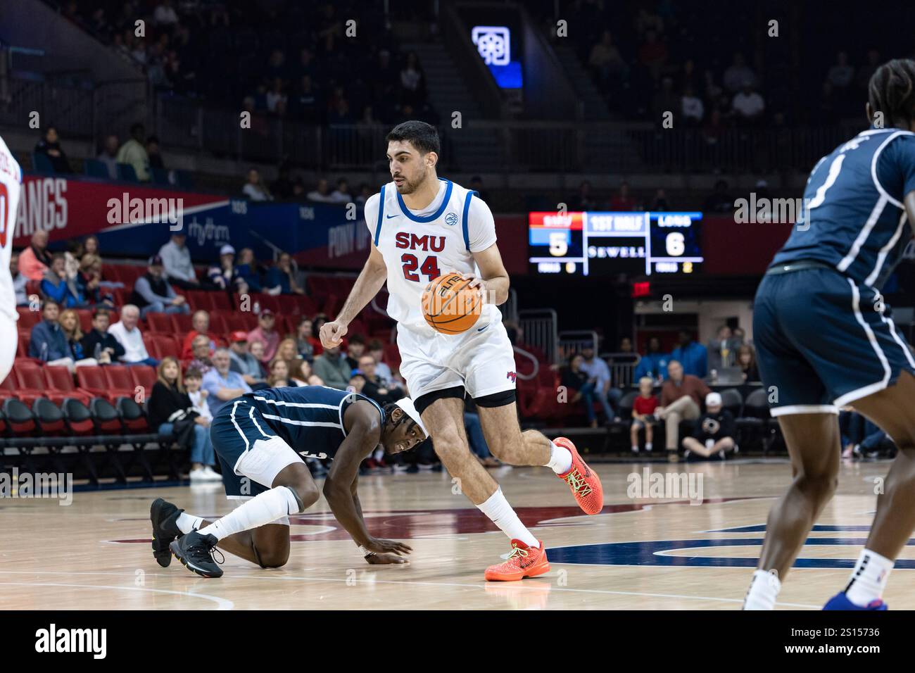 DALLAS, TX - DECEMBER 28: SMU Mustangs center Samet Yigitoglu (#24 ...