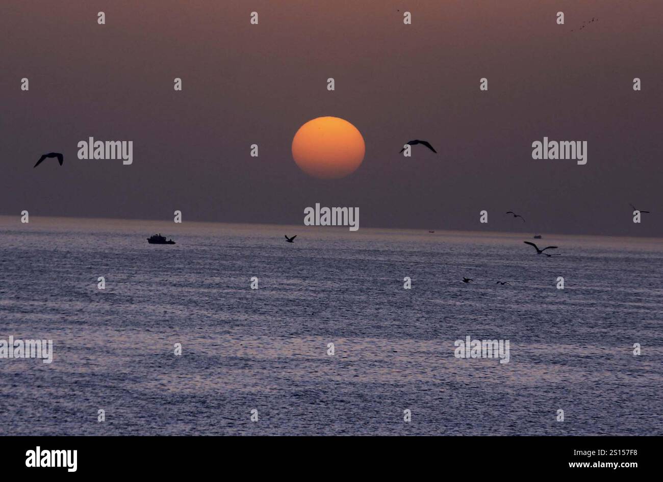 Beautiful eye catching view of glimpse last sunset of year 2024 ...