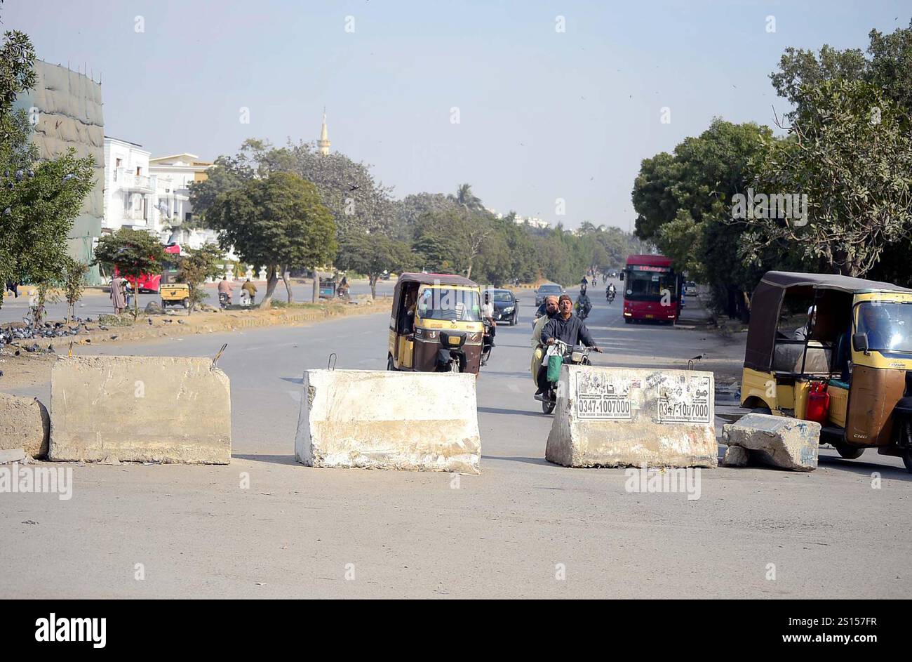 Commuters seen worried and facing problems due to closed road during ...