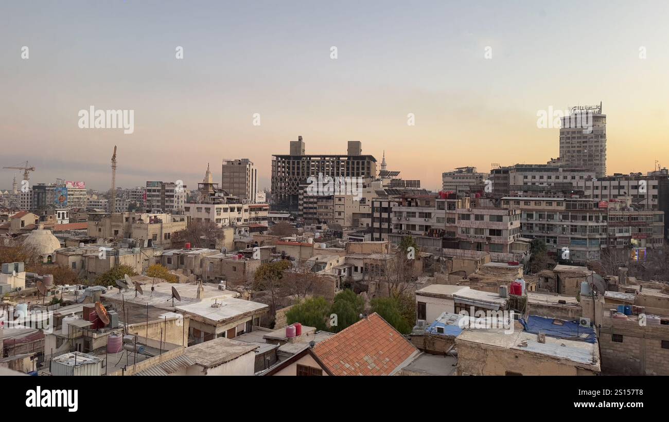 Daily life in the Syrian capital city Damascus pictured on December 16 ...