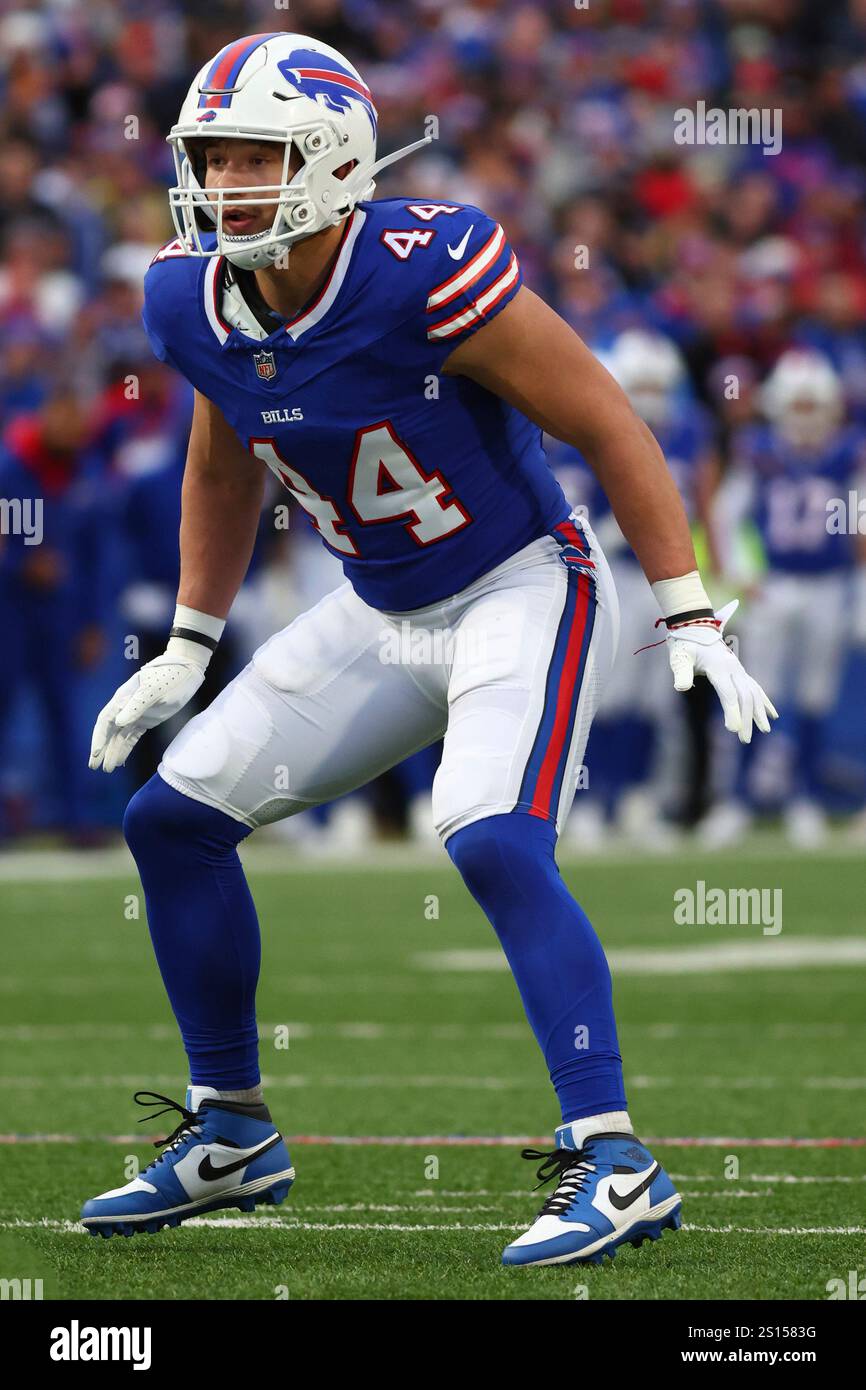 Buffalo Bills linebacker Joe Andreessen (44) readies in position during ...