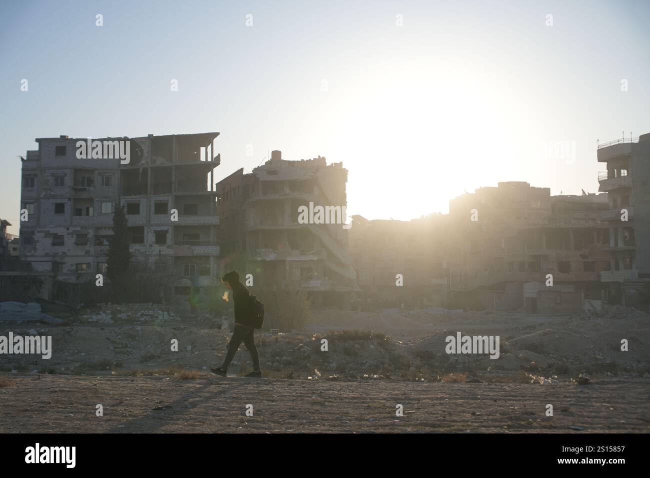 Daily life in the Syrian capital city Damascus pictured on December 19 ...