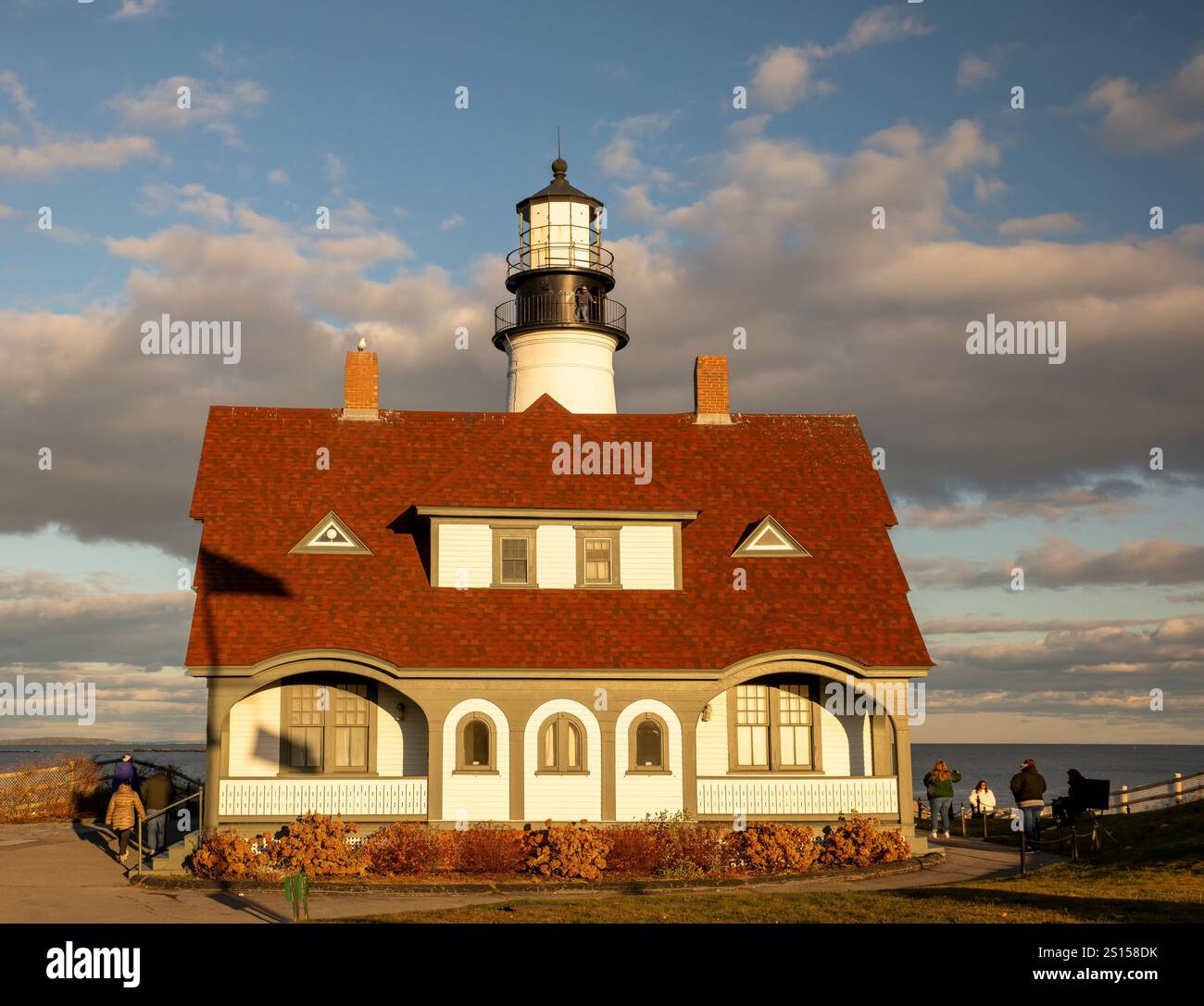 Historic Portland Head Light in Cape Elizabeth, Maine, completed in ...