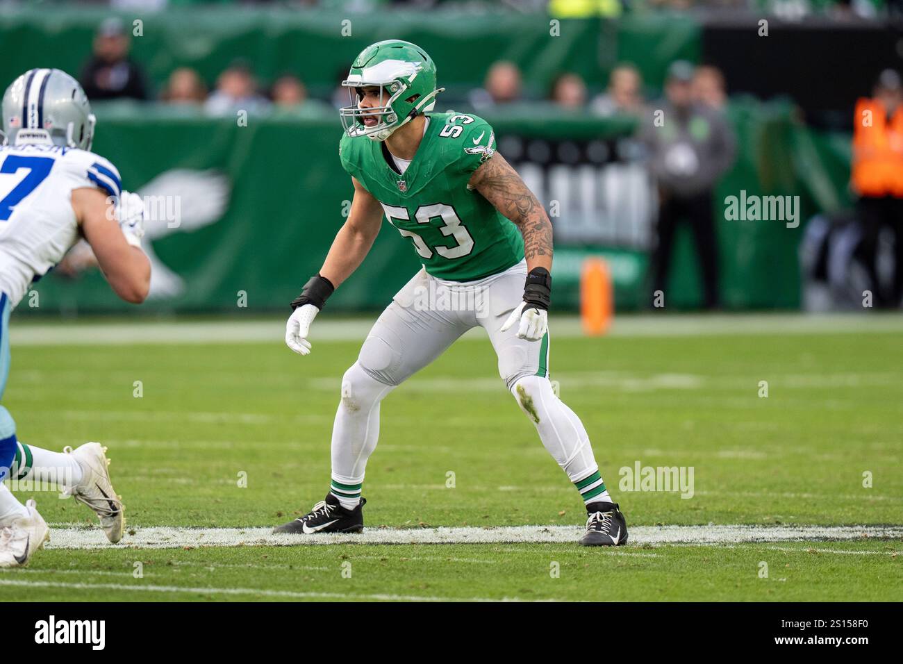 Philadelphia Eagle linebacker Zack Baun (53) in action during the NFL ...