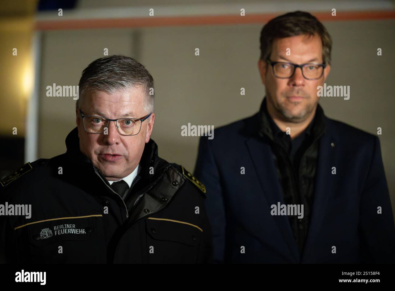 Berlin, Germany. 31st Dec, 2024. State Fire Director Karsten ...