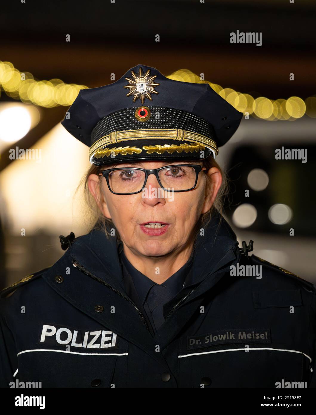 Berlin, Germany. 31st Dec, 2024. Police Commissioner Barbara Slowik ...