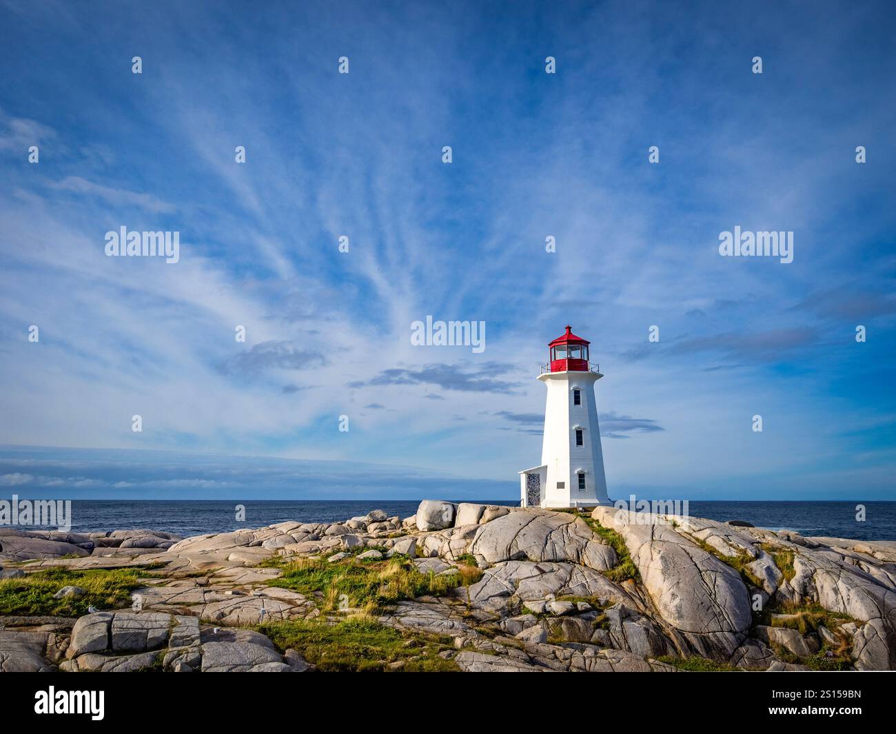 Peggys Point Lighthouse also known as Peggys Cove Lighthouse at the ...