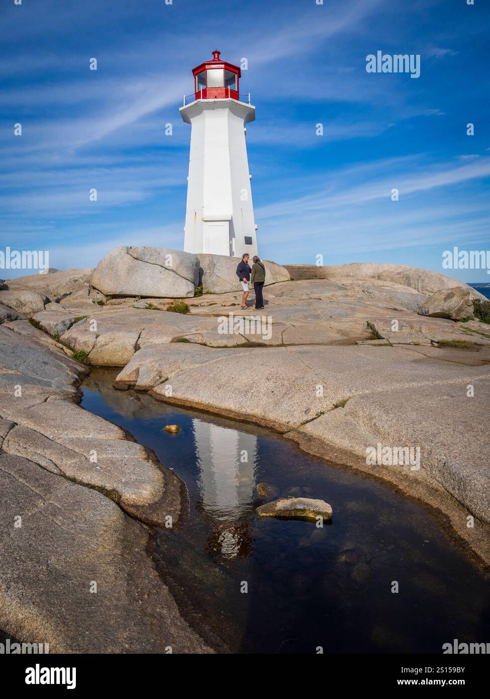 Peggys Point Lighthouse also known as Peggys Cove Lighthouse at the ...