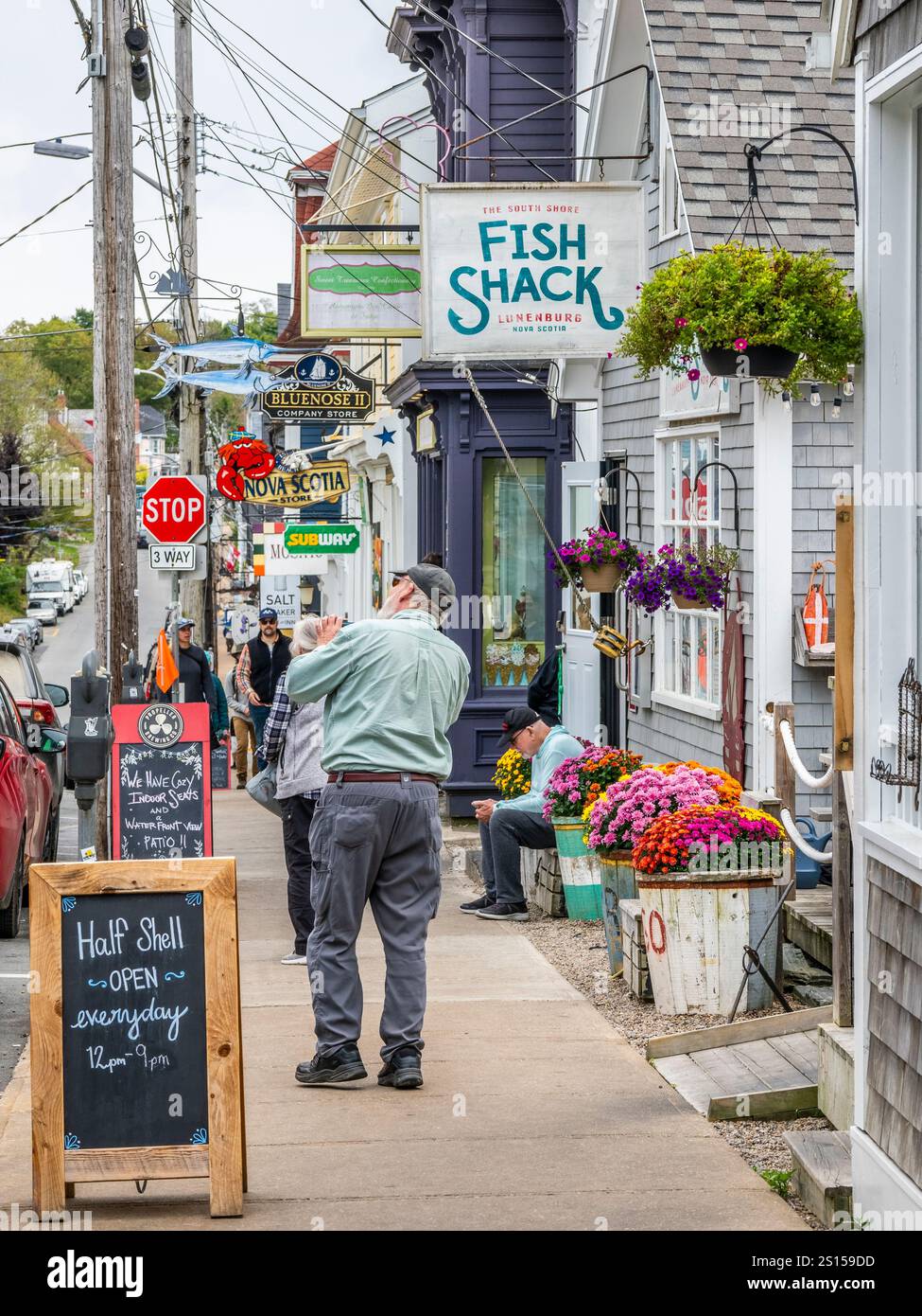 Old Town area of colorfulhistoric Lunenburg NOva Scotia Canada Stock ...