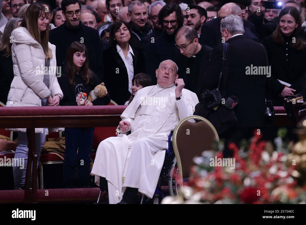 Vatican. December 31, 2024 - Vatican City. POPE FRANCIS during the ...