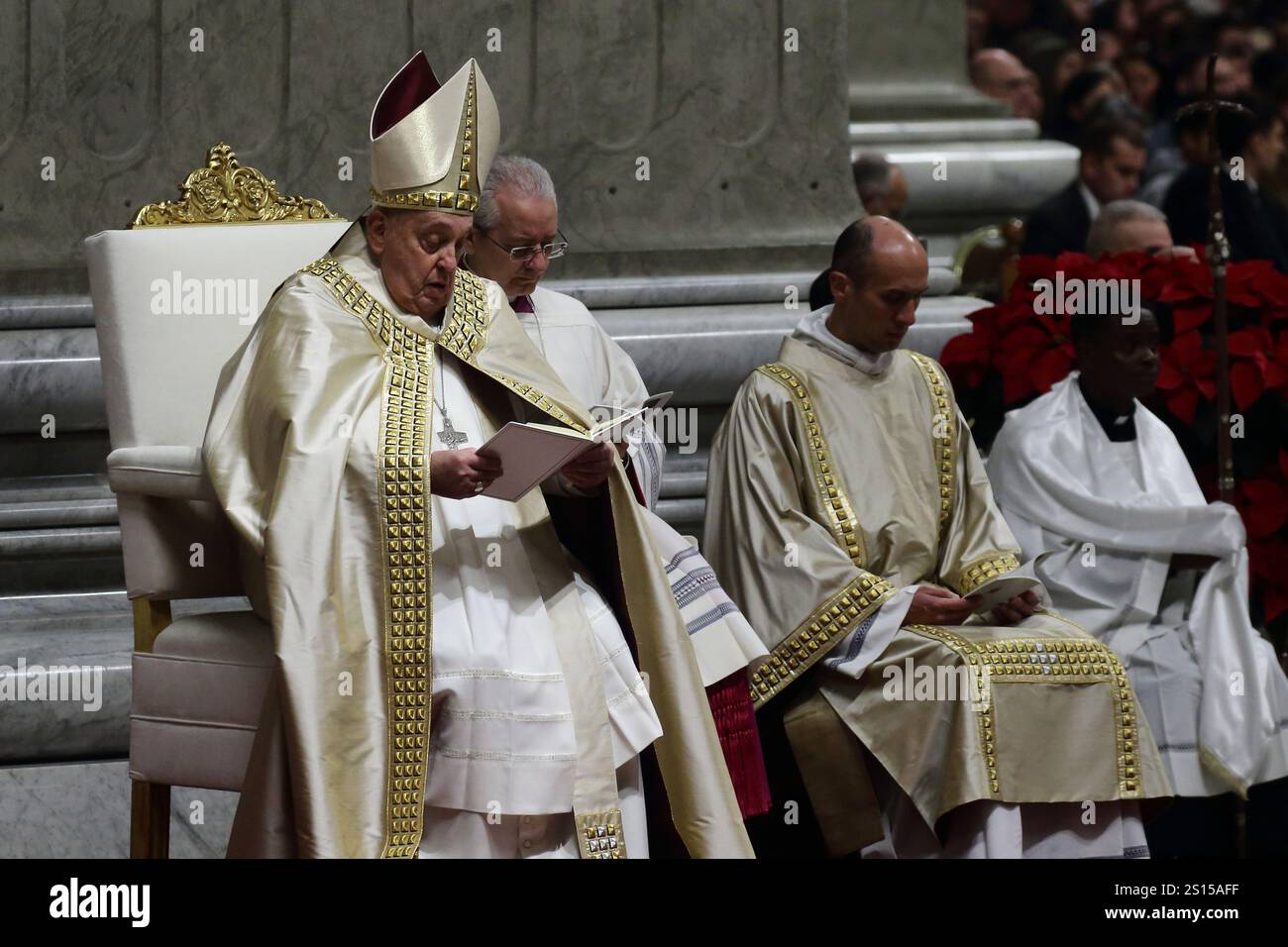 Vatican. December 31, 2024 - Vatican City. POPE FRANCIS during the ...
