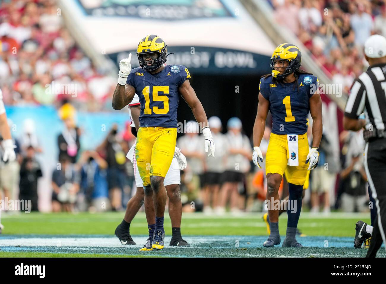 TAMPA, FL - DECEMBER 31: Michigan Wolverines linebacker Ernest Hausmann ...