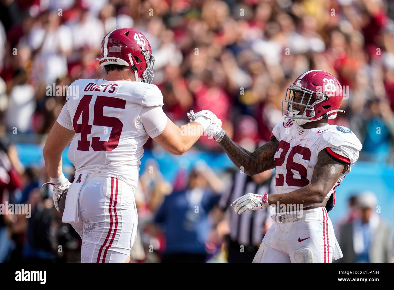 TAMPA, FL - DECEMBER 31: Alabama Crimson Tide tight end Robbie Ouzts ...