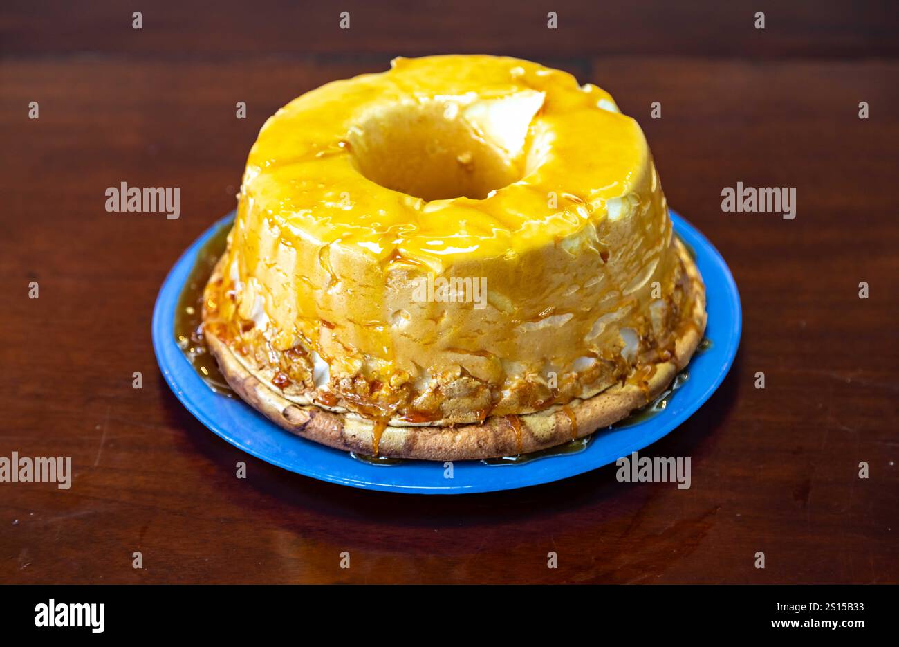 Traditional caramelized egg white pudding known as molotof or molotov ...