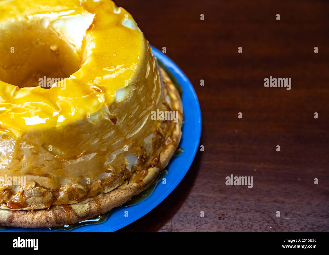 Traditional caramelized egg white pudding known as molotof or molotov ...