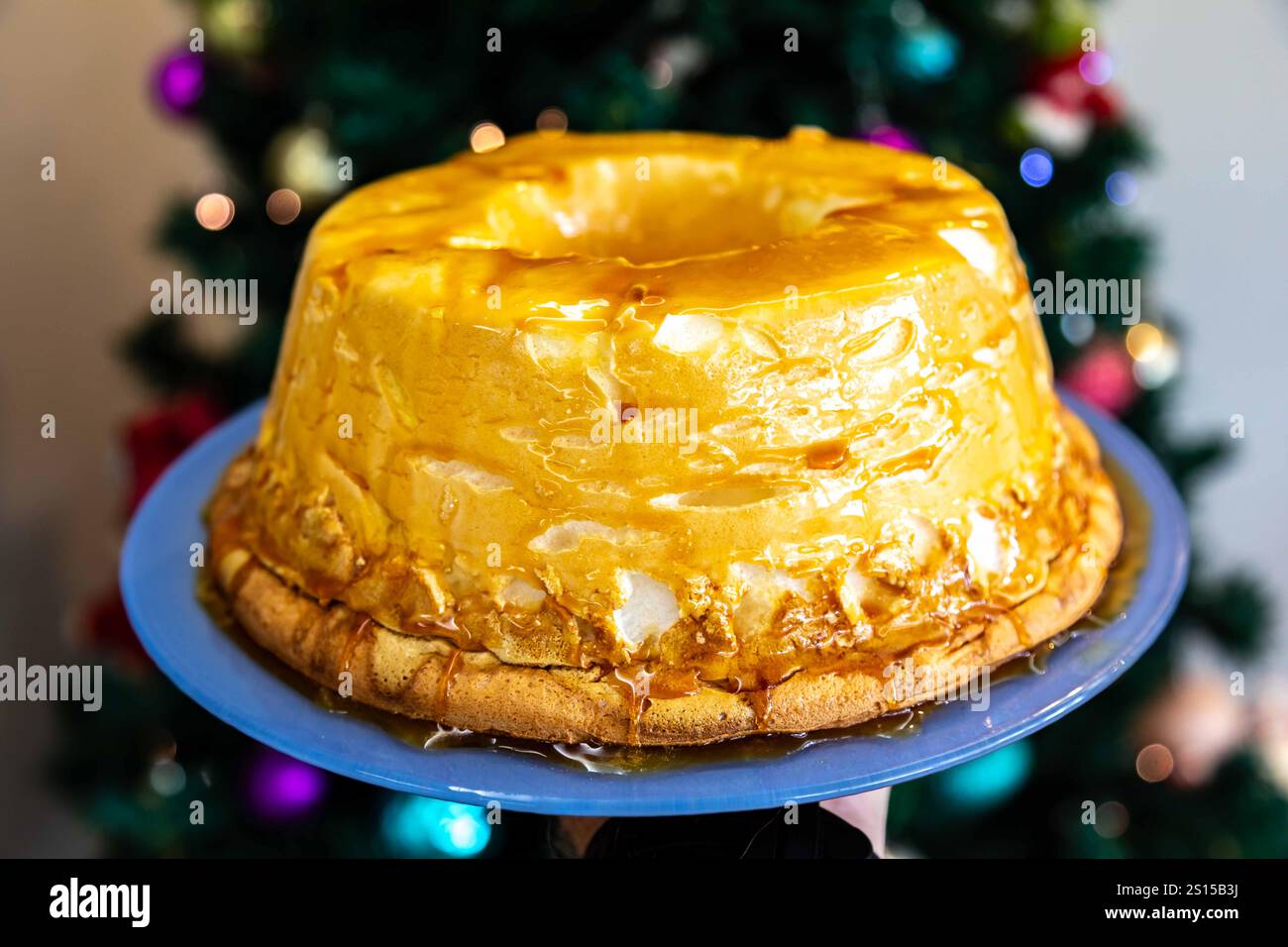 Traditional caramelized egg white pudding known as molotof or molotov Stock Photo - Alamy