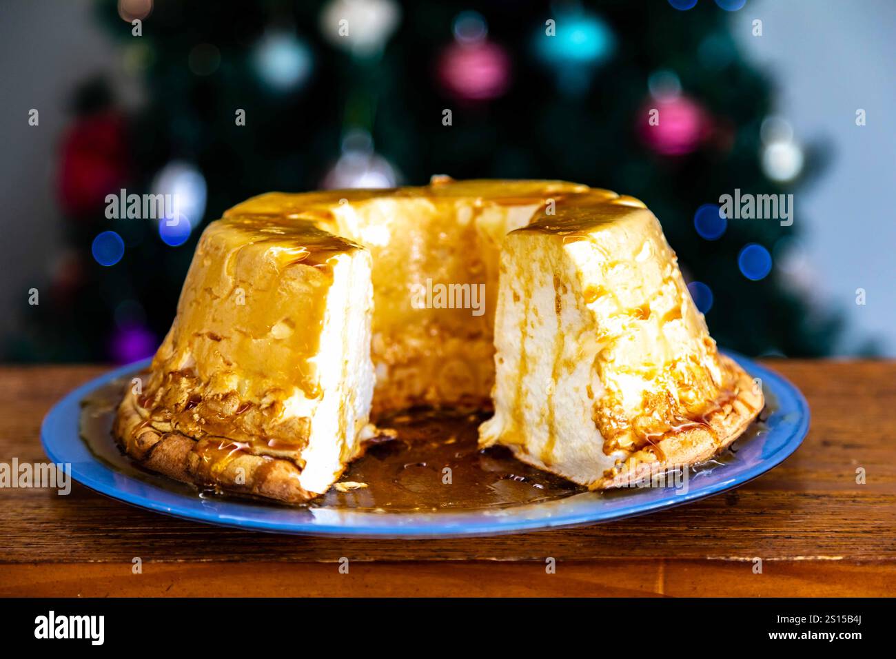 Traditional caramelized egg white pudding known as molotof or molotov ...