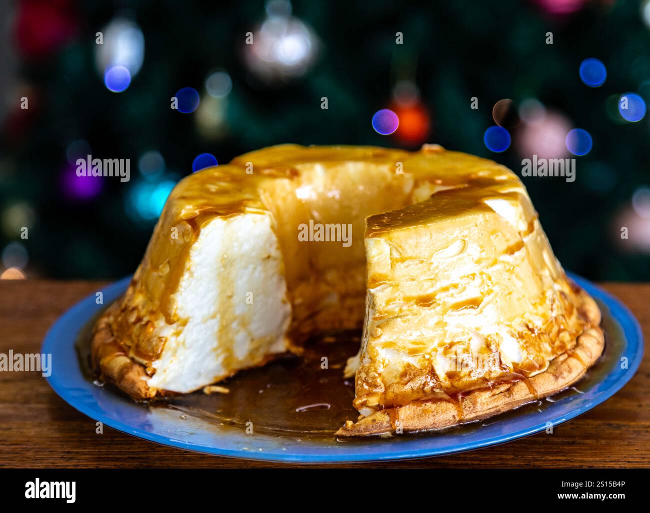 Traditional caramelized egg white pudding known as molotof or molotov ...