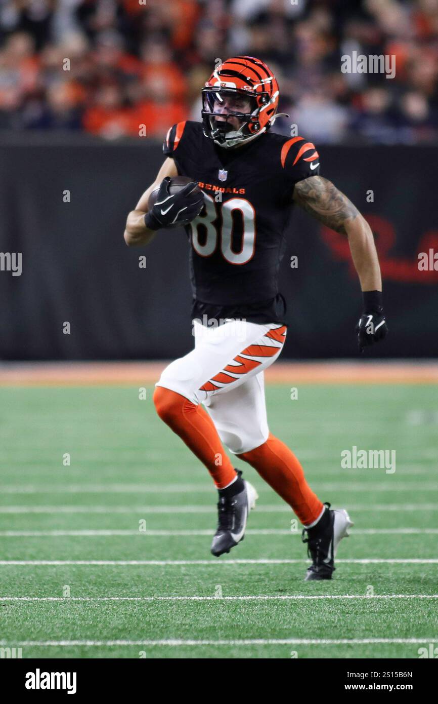 Cincinnati, Ohio, USA. 28th Dec, 2024. Cincinnati Bengals WR Andrei Iosivas during WEEK 17 of ...