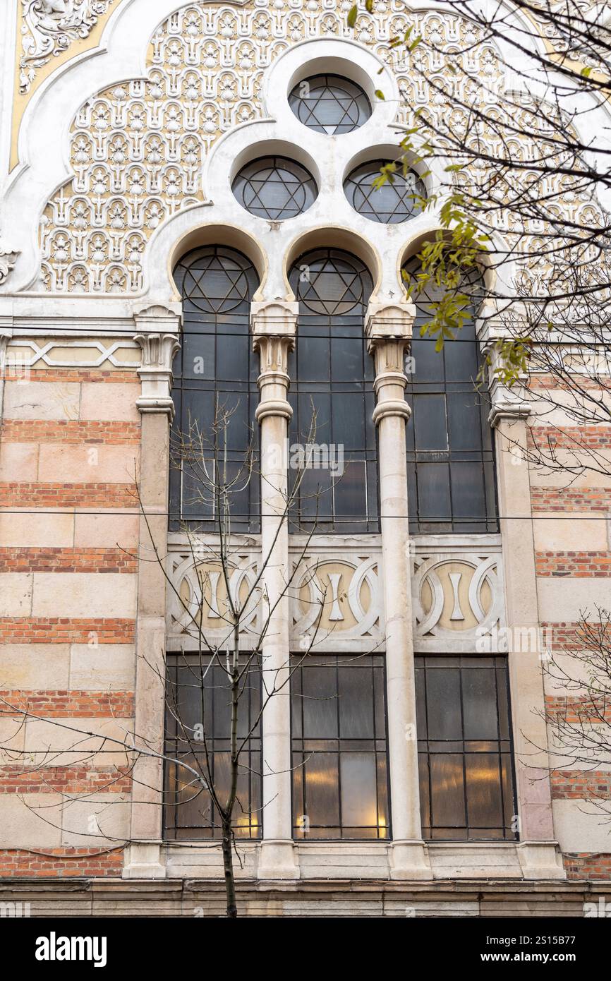 Sofia Synagogue window, Neo-Arabic architecture, Sofia, Republic of ...