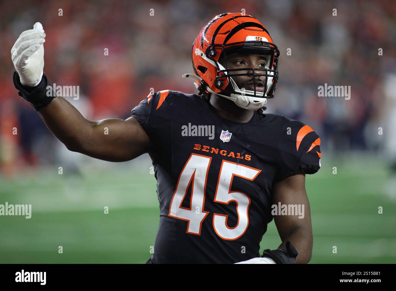 Cincinnati, Ohio, USA. 28th Dec, 2024. Cincinnati Bengals LB Maema ...