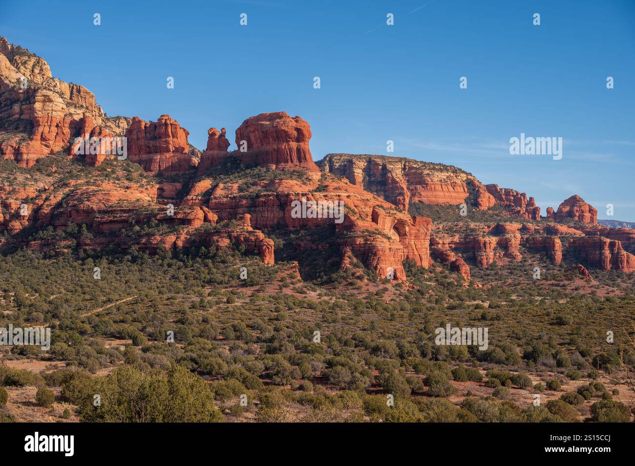 Views of Bear Mountain near Sedona, Arizona. Rock feature known as the ...