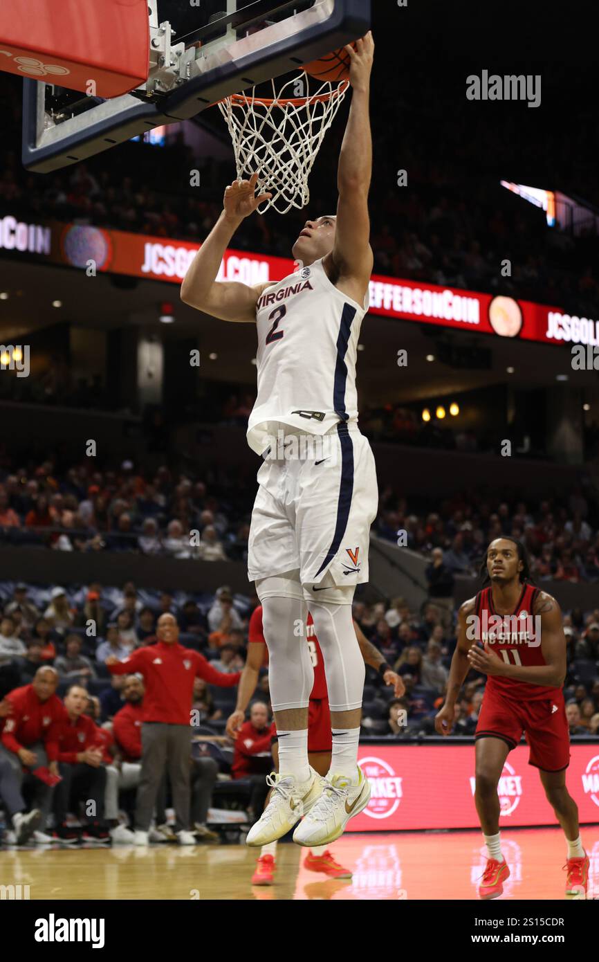 Charlottesville, VA, USA. 31st Dec, 2024. Virginia Cavaliers forward ...