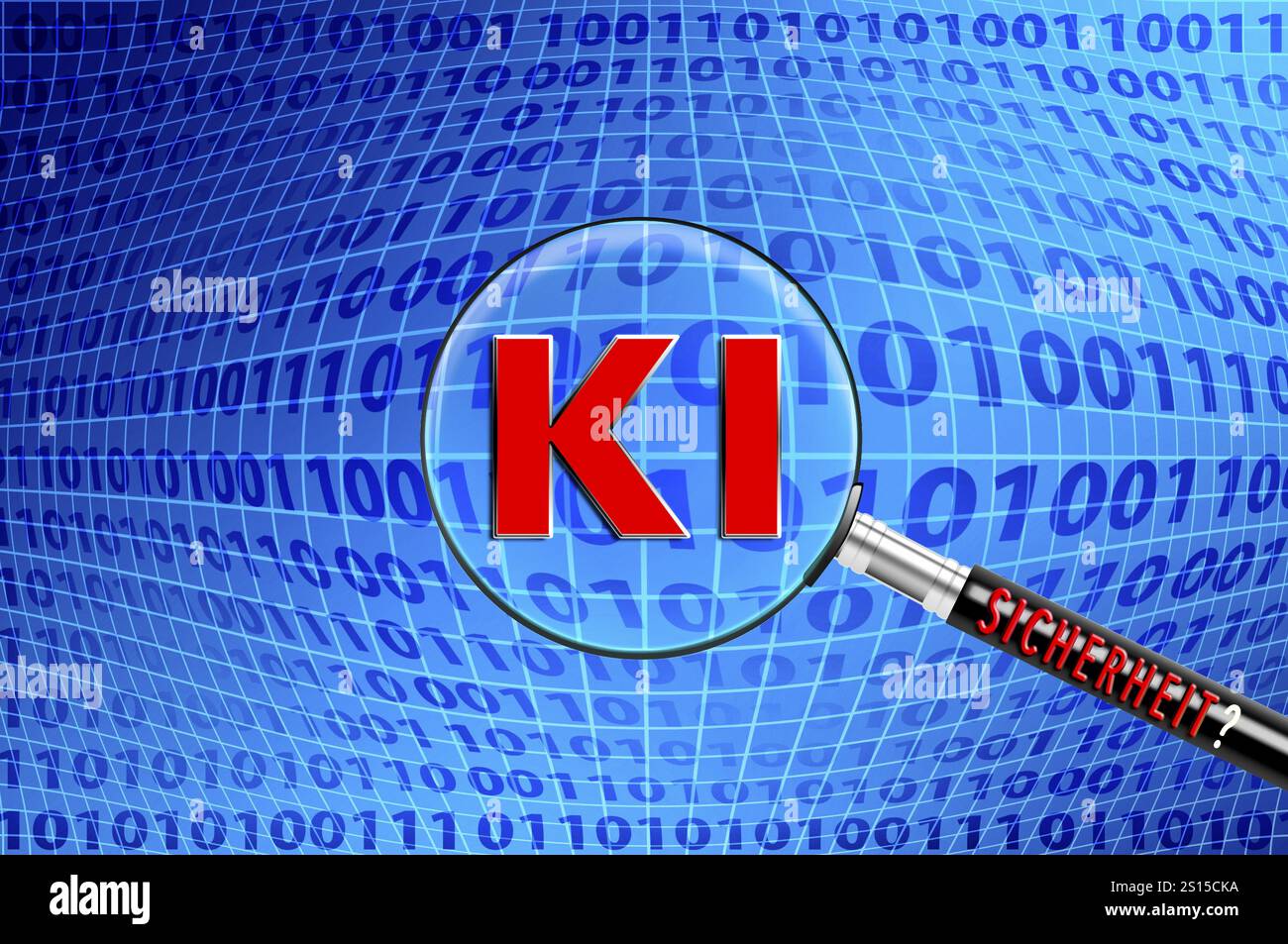 Symbolic image, AI Artificial Intelligence, cyber warfare, cyber ...