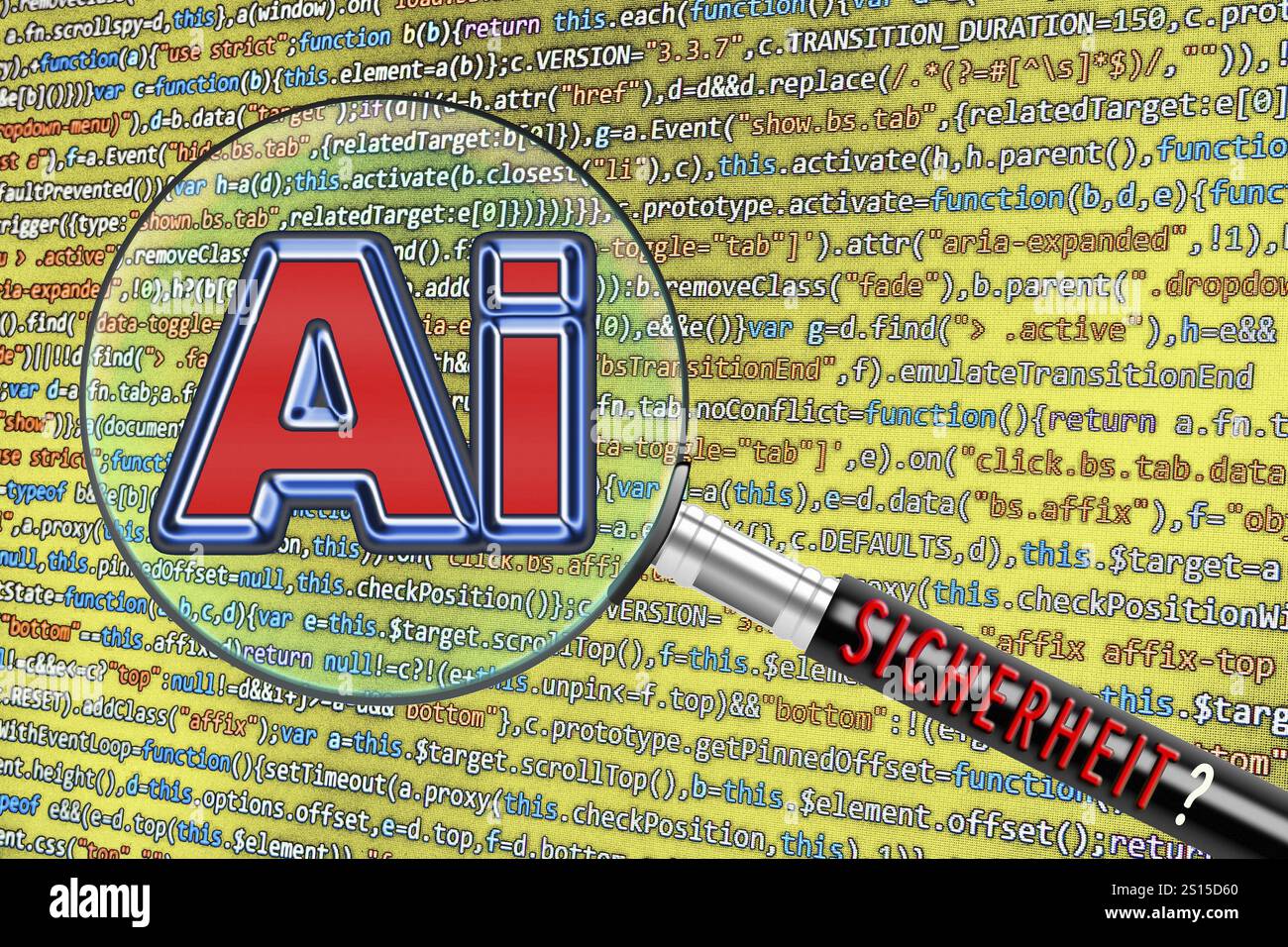 Symbolic image, AI Artificial Intelligence, cyber warfare, cyber ...