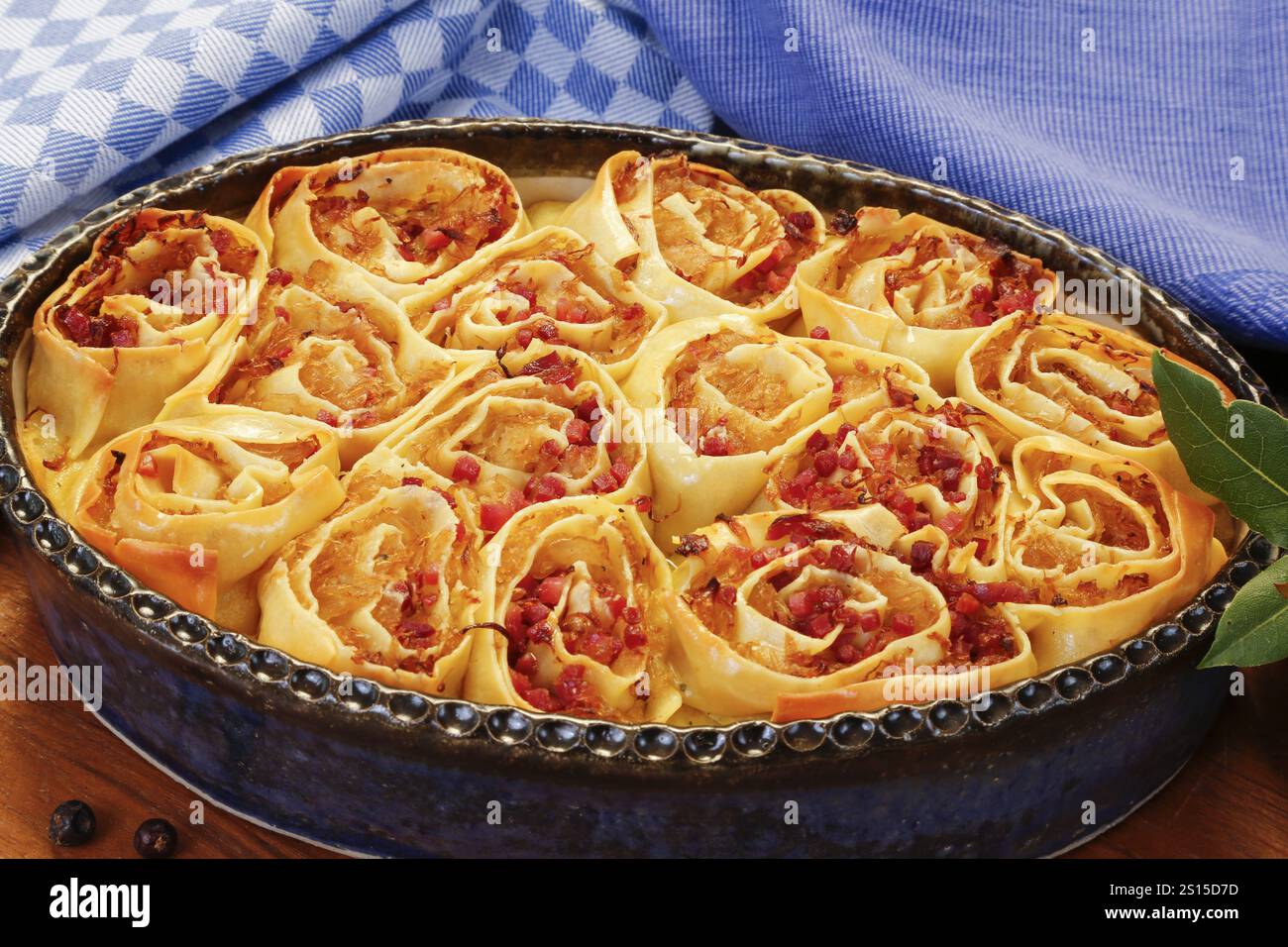 Swabian cuisine, Swabian doughnuts in a casserole dish, Swabian pasta ...