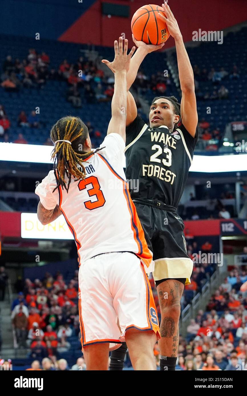 SYRACUSE, NY - DECEMBER 31: Wake Forest Demon Deacons Guard Hunter ...