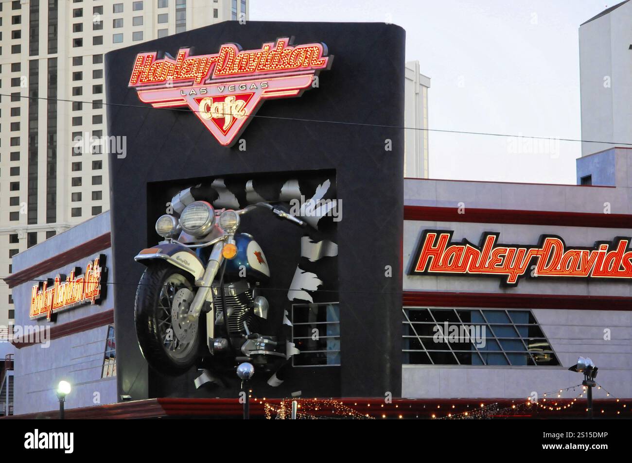 Las Vegas, Nevada, USA, North America, Large Harley Davidson Cafe in ...