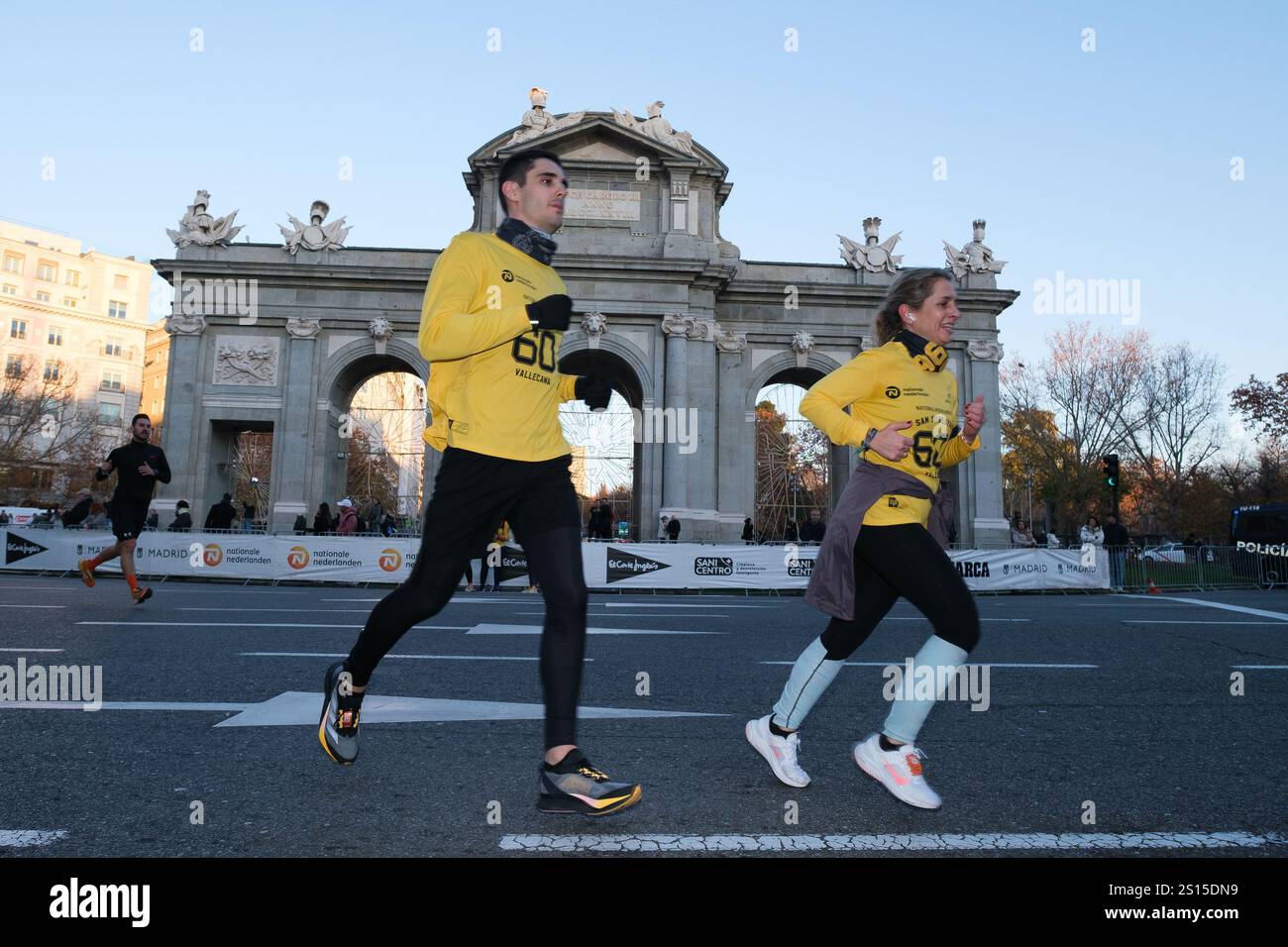 A runner during the San Silvestre Vallecana 2023 Popular Race, on 31 ...