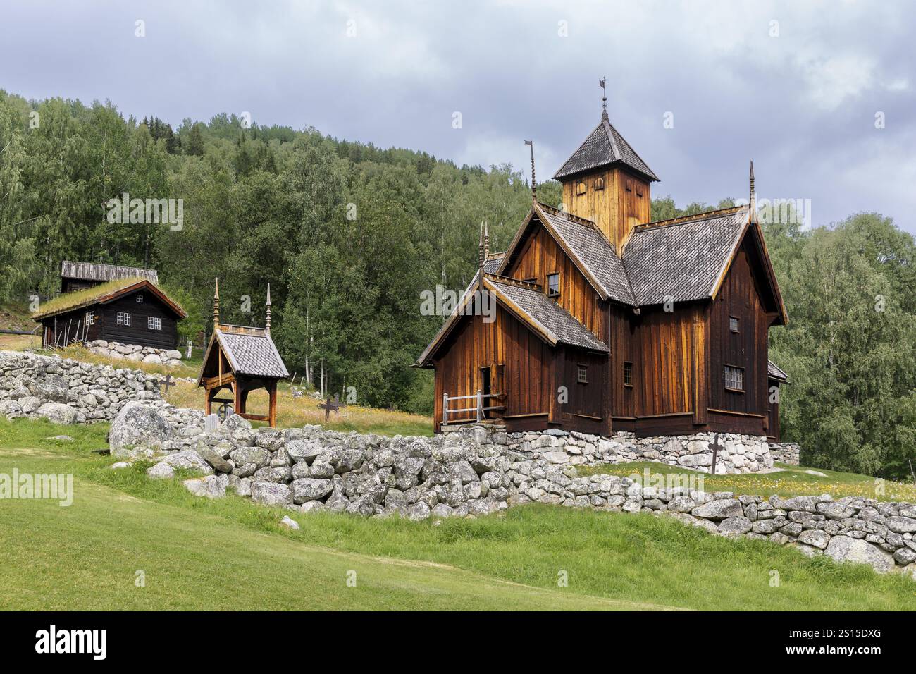 Stave church, Uvdal, Numedal, Norway, Europe Stock Photo - Alamy