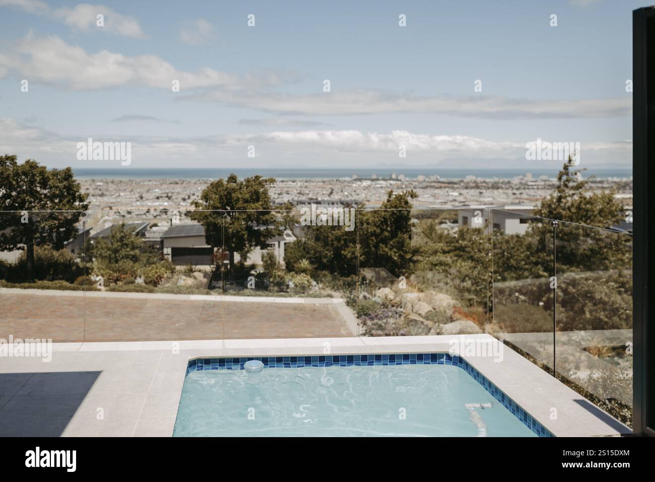 Sea view terrace pools hi-res stock photography and images - Alamy