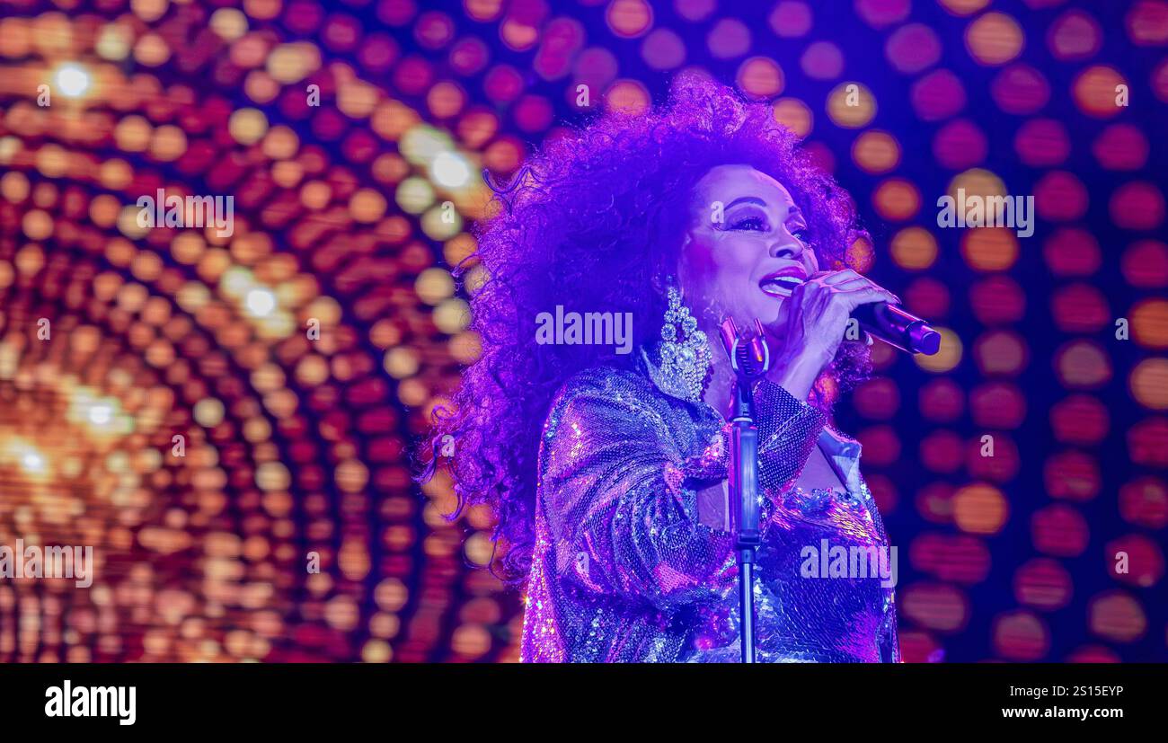Motown legend Diana Ross (80) at the Memorial Coliseum, Los Angeles ...