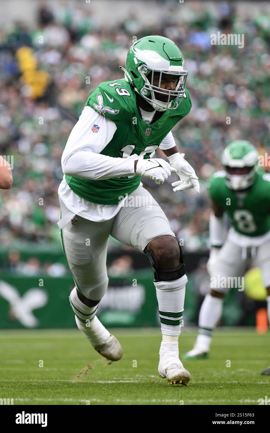 Philadelphia Eagles linebacker Josh Sweat (19) in action during the ...