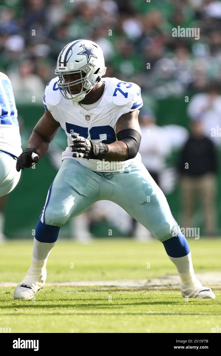 Dallas Cowboys offensive tackle Tyler Smith (73) in action during the ...